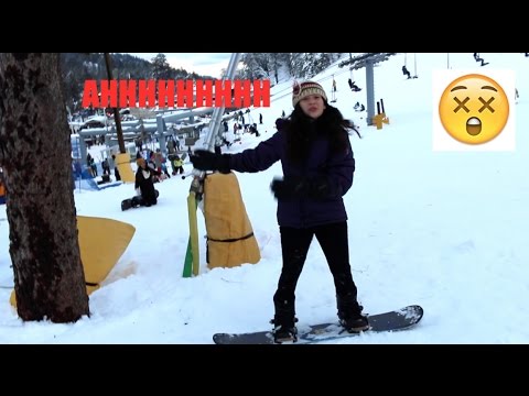 I ALMOST HIT A TREE WHILE SNOWBOARDING!! (Vlog #7) - YouTube