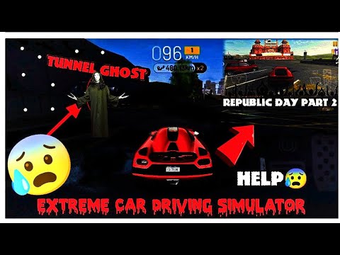 😰‘Tunnel Ghost’ in extreme car driving simulator | Republic Day part2 ...