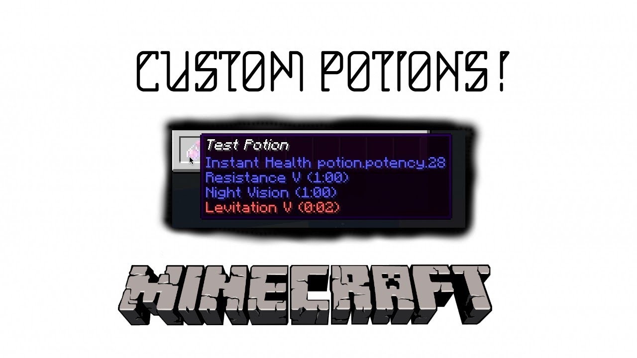How to make CUSTOM Potions (minecraft 1.14.4) - YouTube