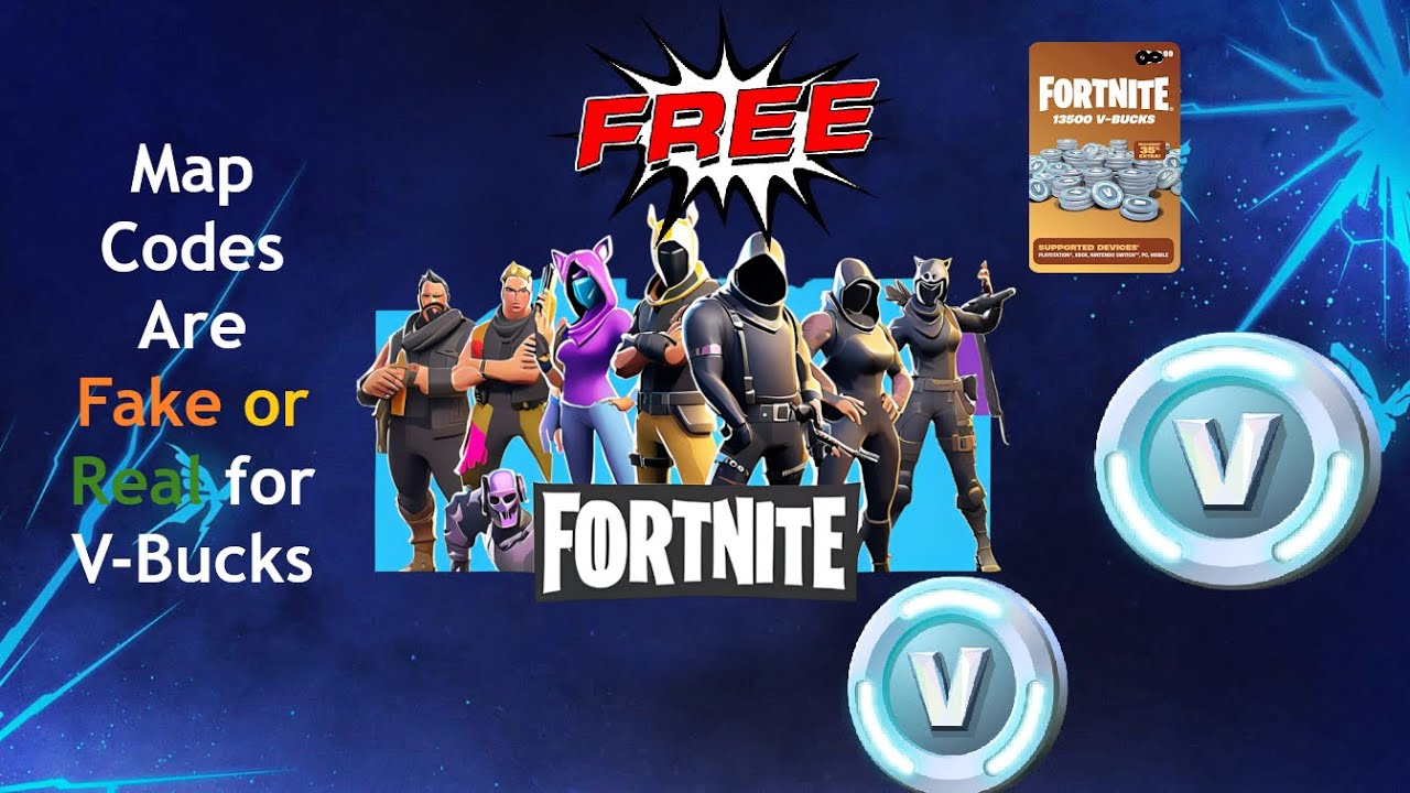 Fortnite V-Bucks Map Codes: Real or Fake? The Truth Revealed! - YouTube