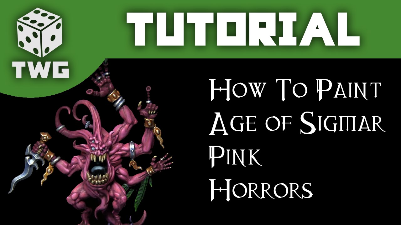 Games Workshop Tutorial: How To Paint Silver Tower Pink Horrors - YouTube
