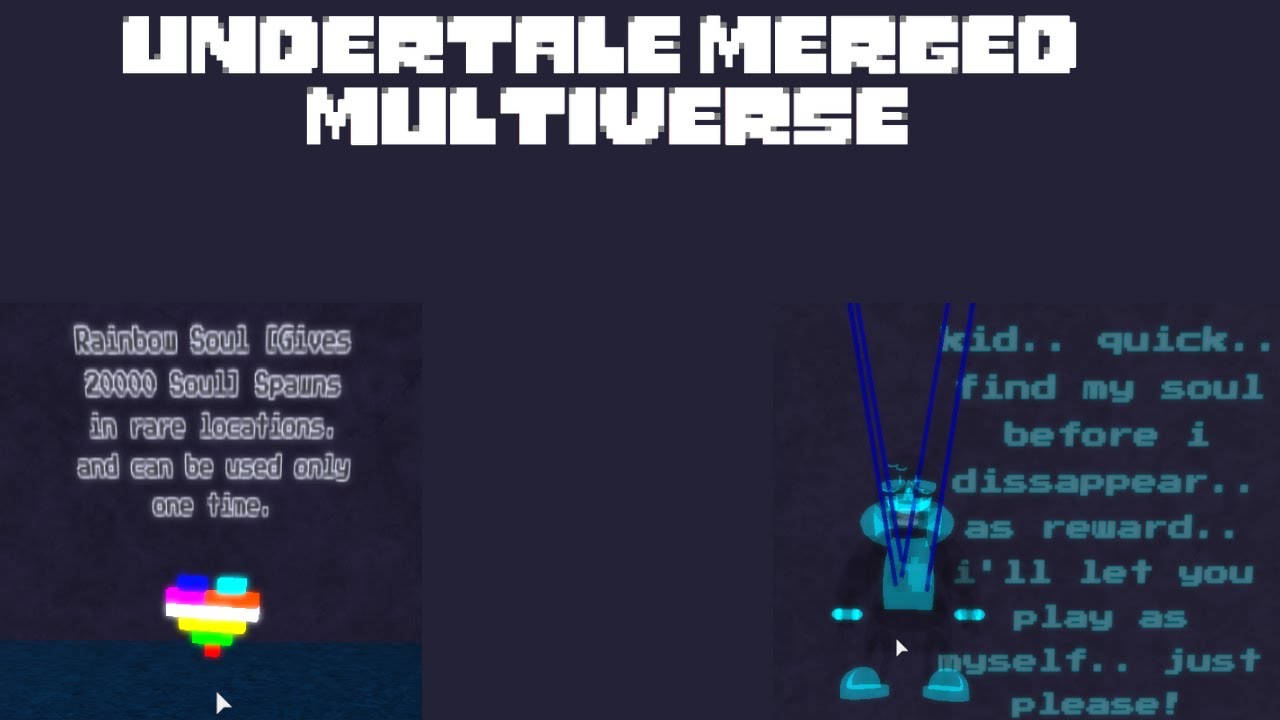 Undertale Merged Multiverse - Finding the Rainbow Soul + Neon Sans ...