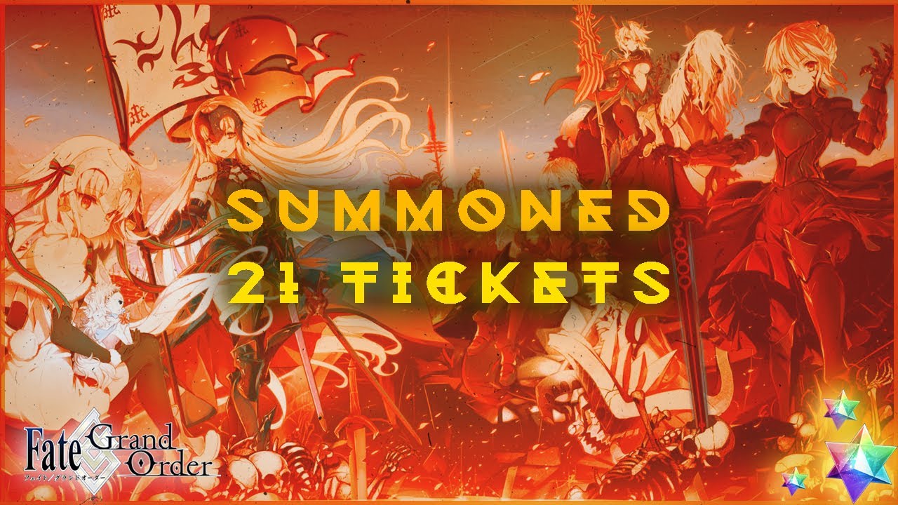 FGO Gameplay : 21 Tickets Summon Hero, SSR Hero Hunting - YouTube