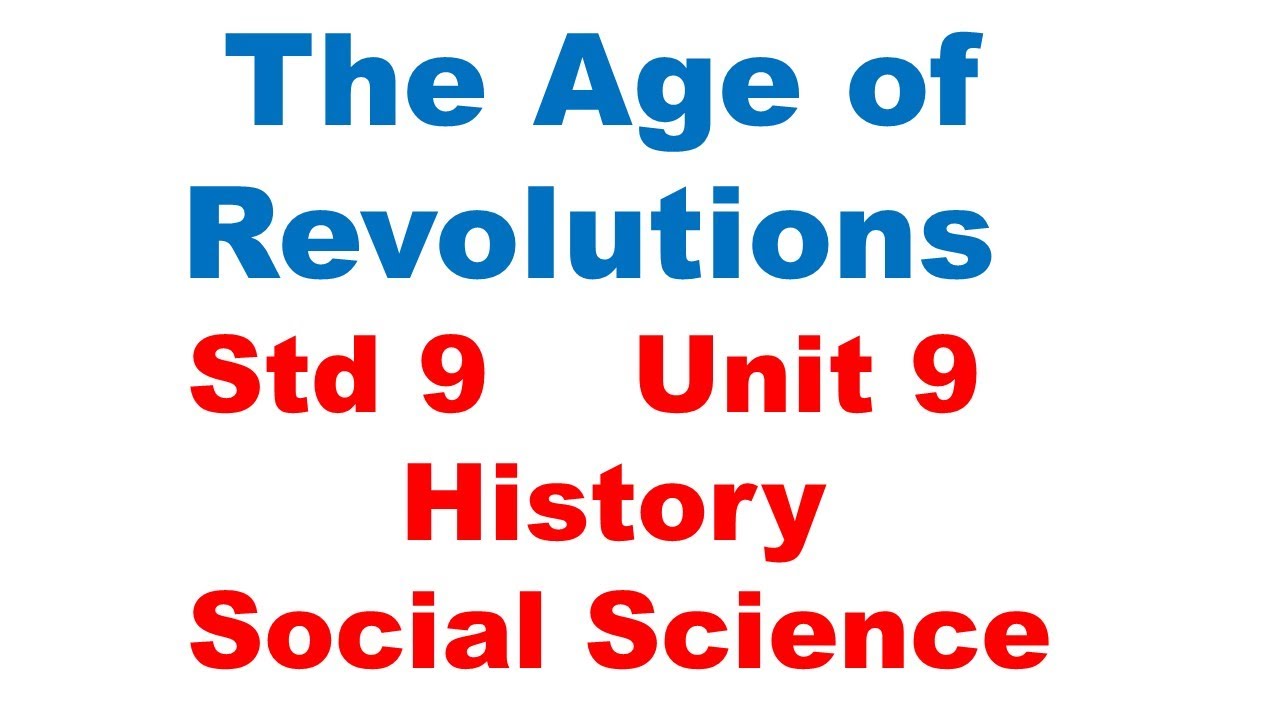 The Age of Revolutions Std 9 Unit 9 Short Ans Social History Tamil Nadu ...