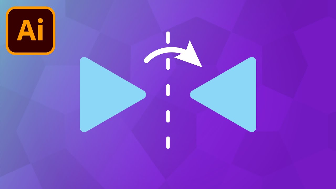 How To Flip An Object In Adobe Illustrator - YouTube