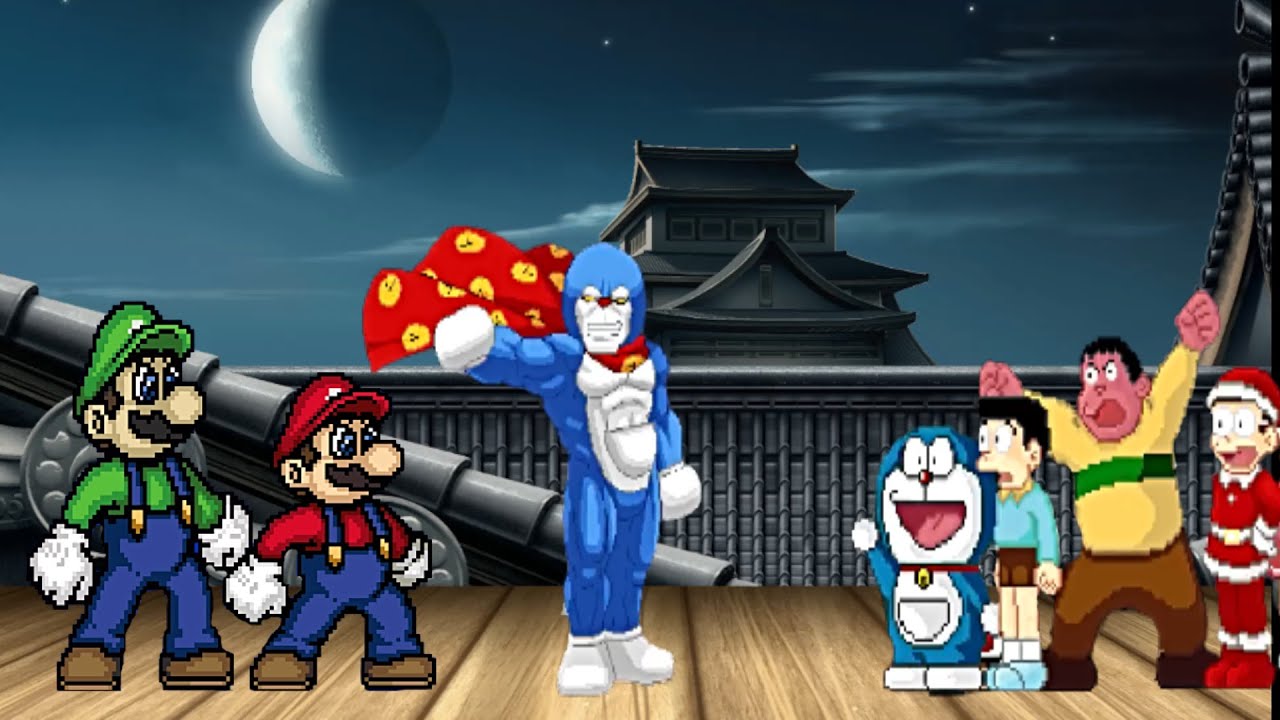 LUIGI/SUPER MARIO vs DORAEMON/NOBITA| MUST WATCH FIGHT! - YouTube