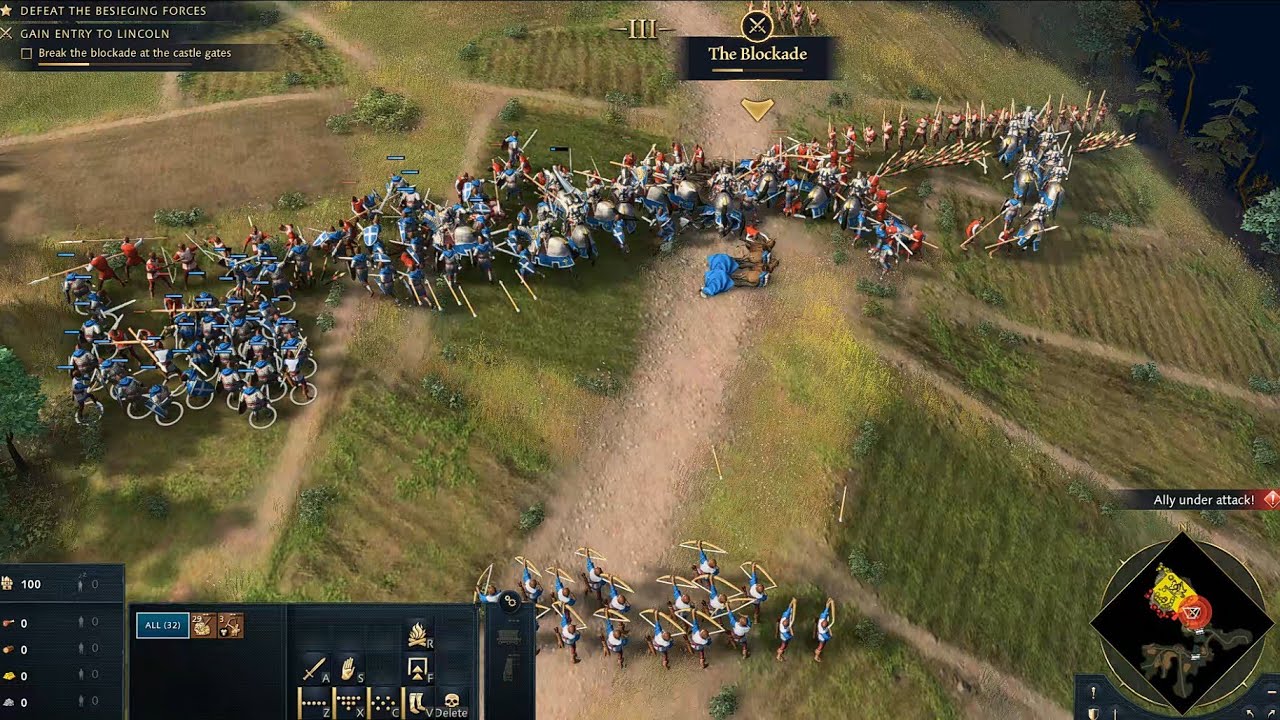 Age Of Empires 4 - First Battle of Lincoln - YouTube