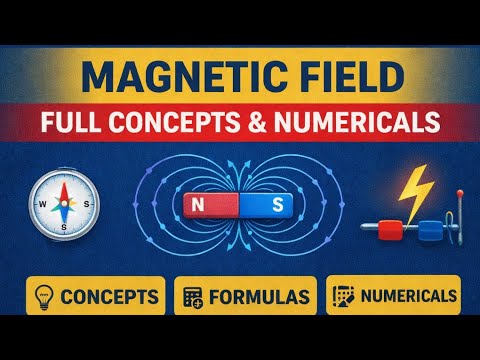 Magnetic field concepts class 1 for numericals - YouTube