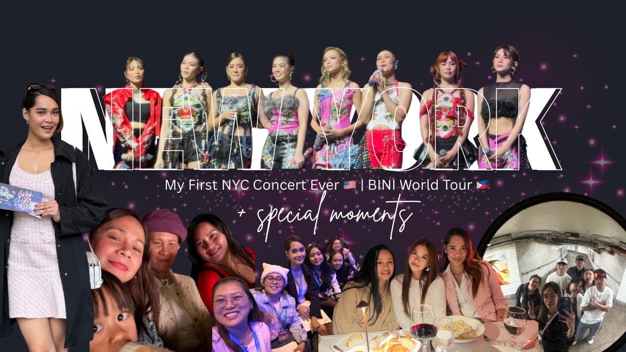 My First NYC Concert Ever 🇺🇸I BINI World Tour 🇵🇭 +special moments - YouTube