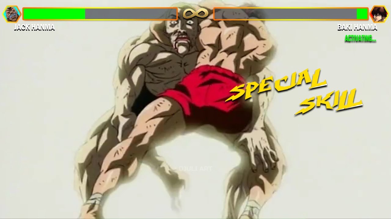 Baki VS Jack Hanma With Healthbars | Baki : The Grappler - YouTube
