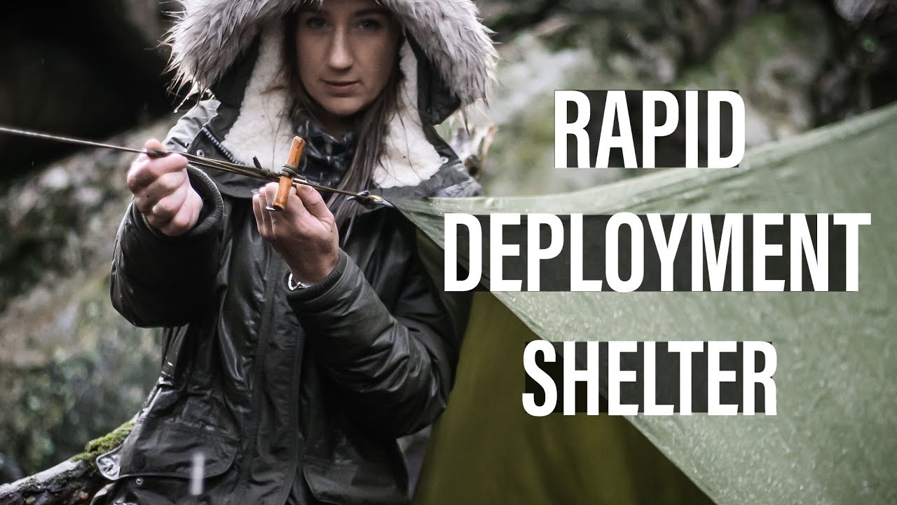 RAPID DEPLOYMENT SHELTER | How to prepare and set up a rapid deployment shelter - YouTube
