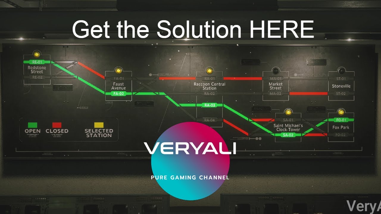 RE3 Remake Train Puzzle Solution - YouTube