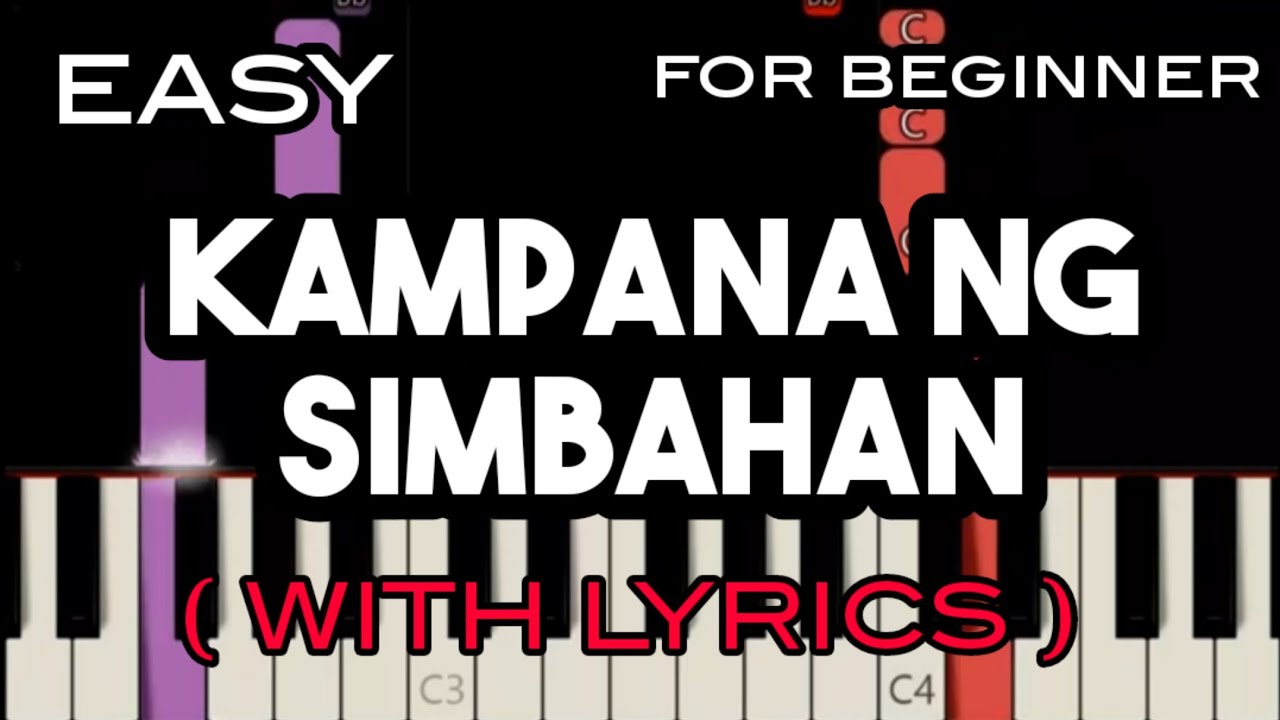 KAMPANA NG SIMBAHAN ( LYRICS ) - LEO VALDEZ | SLOW & EASY PIANO - YouTube