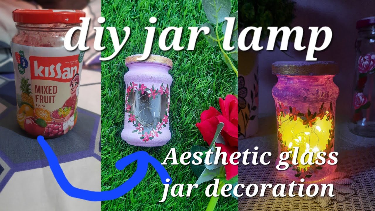 how to reuse jam bottle / easy and beautiful bottle decoration for ...