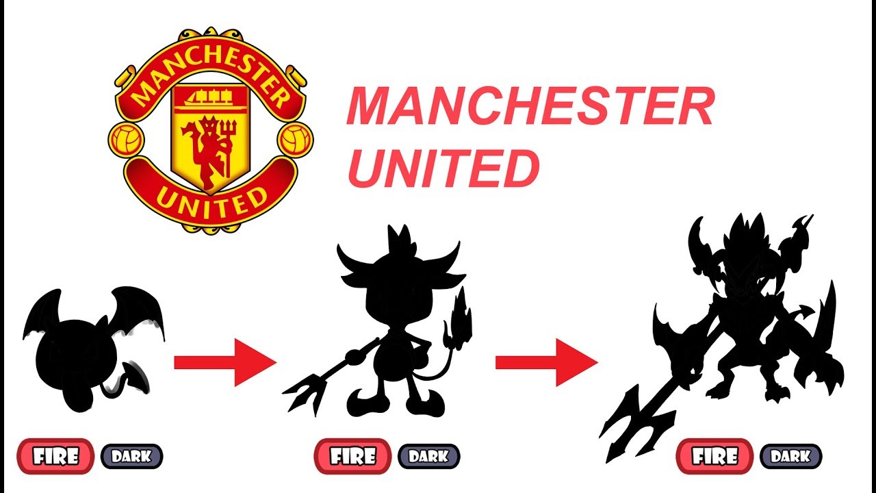 Famous Football Clubs Logo Were Pokemon Evolutions - Manchester United ...