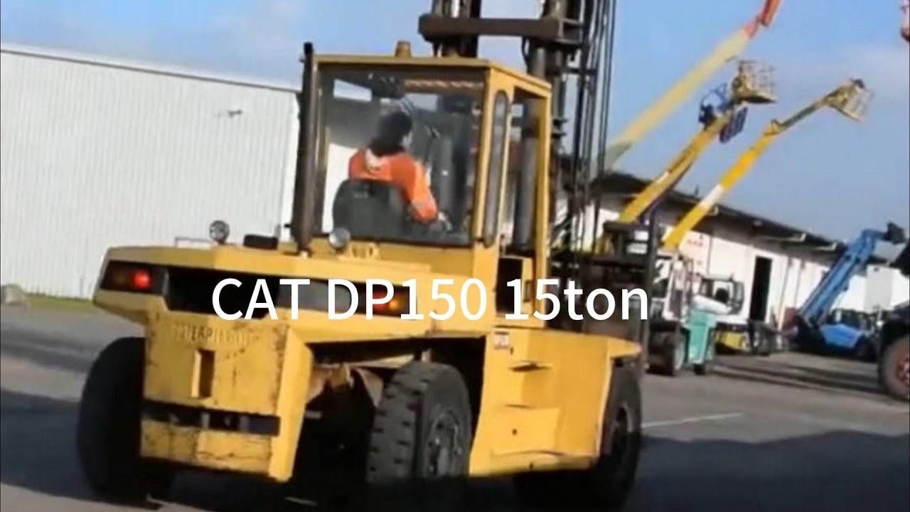 caterpillar DP150 CAT 15ton used lift forklift for sale - YouTube
