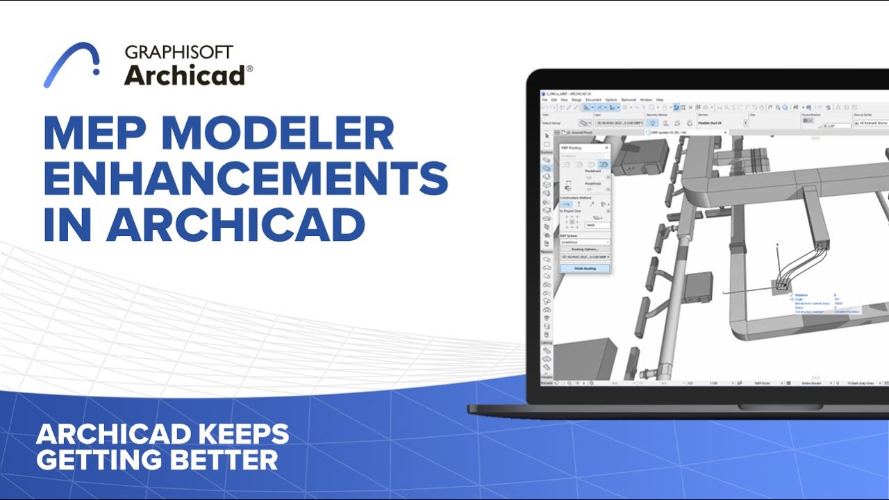 MEP Modeler Enhancements in Archicad - YouTube