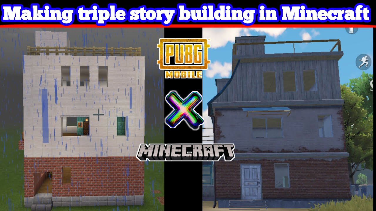 Making triple story building of PUBG in Minecraft / make whole ...