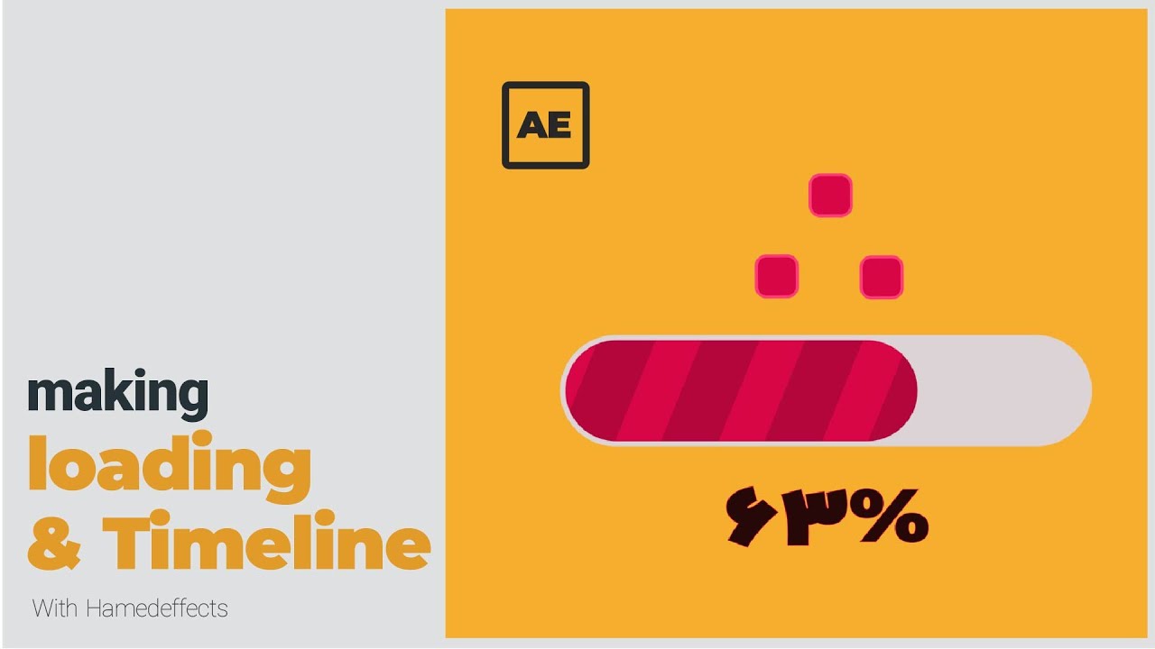 Making Loading & Timeline in after effects/ ساخت لودینگ و تایم لاین در ...