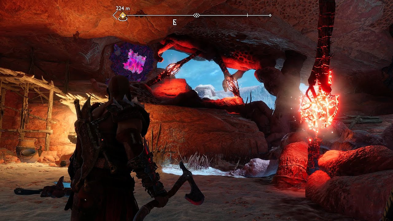 Alfheim The Barrens - Throwing Axe Puzzle / Red Vine Puzzle #2 - Quick ...