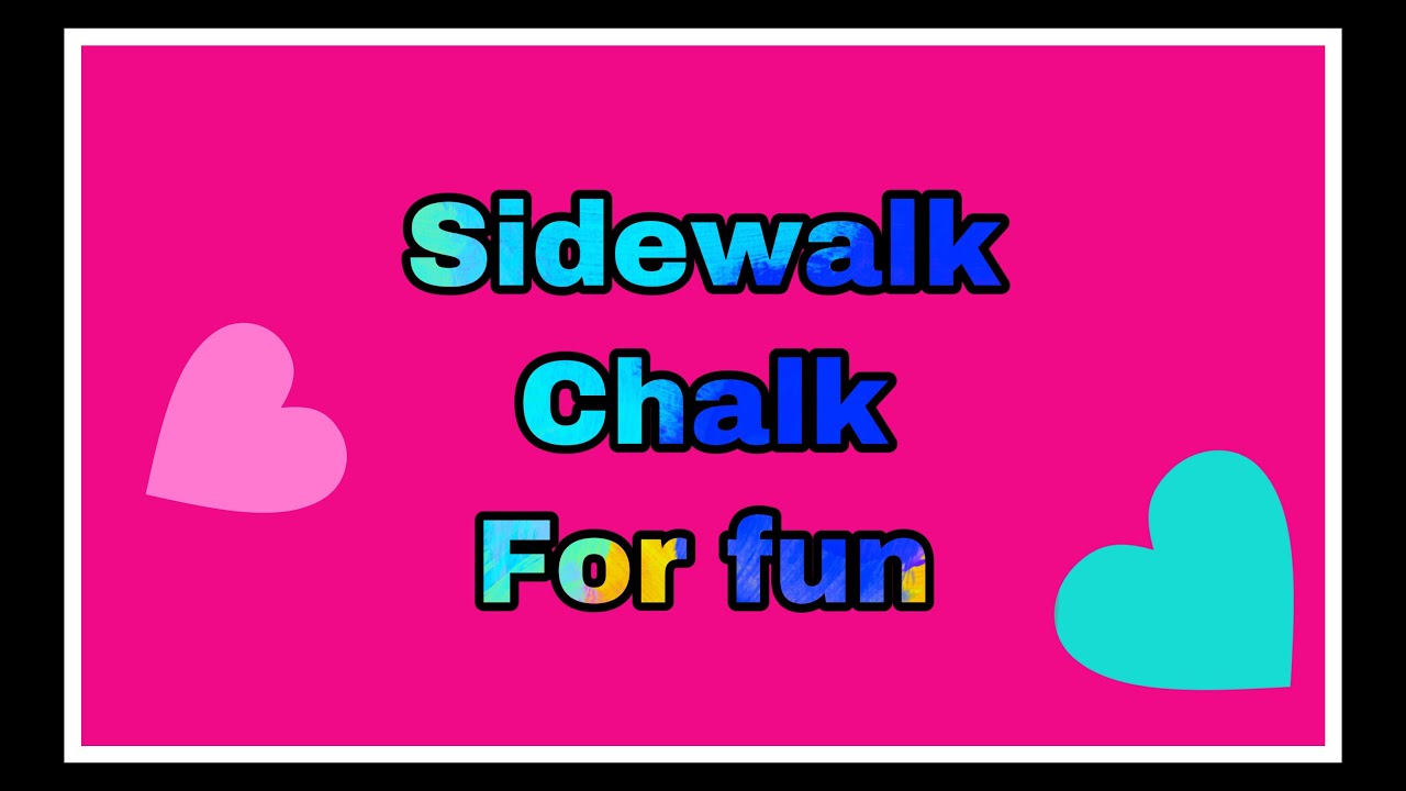 How to draw sidewalk chalk art. - YouTube