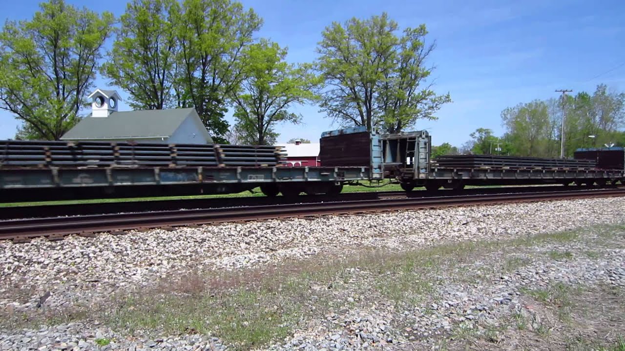 Aerodynamic structures on TTX flat cars - YouTube