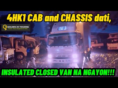 4HK1 CAB AND CHASSIS converted to INSULATED CLOSED VAN! - YouTube