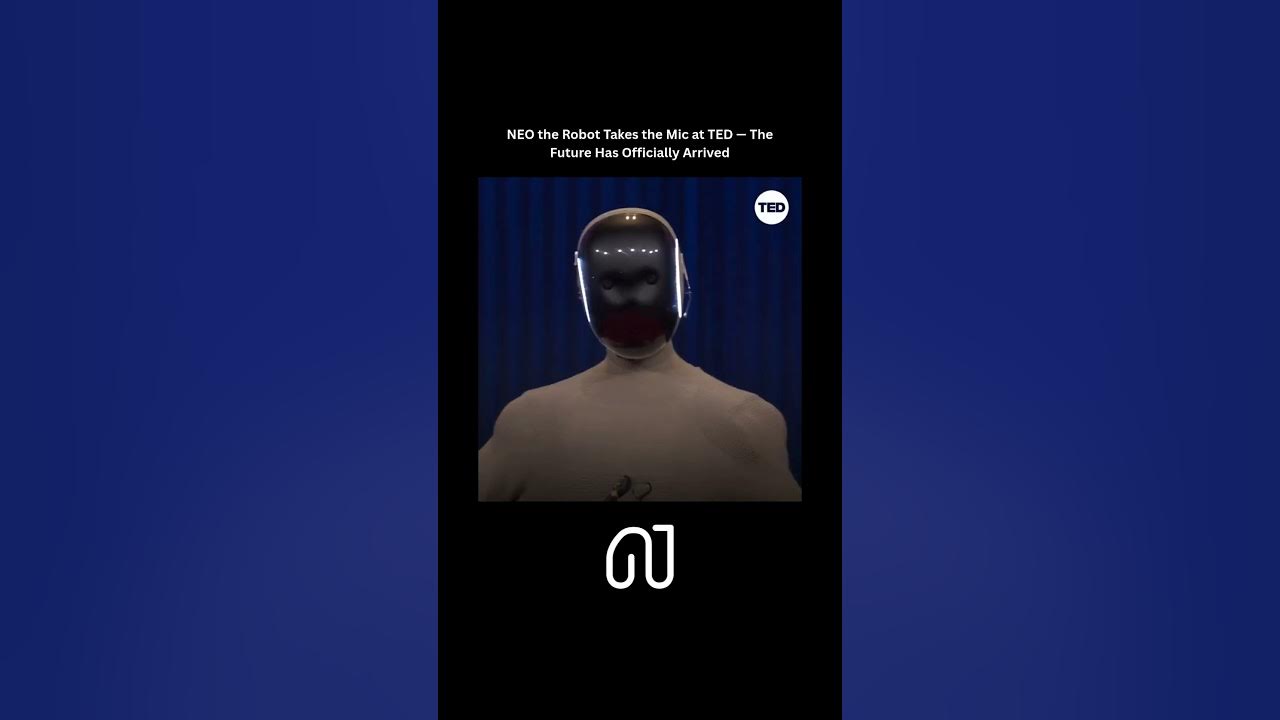 BREAKING: TED Conference Opens with Humanoid Robot Host NEO #ai # ...