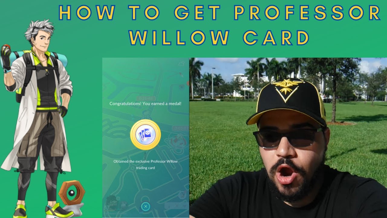 How to Get the Exclusive Professor Willow Pokemon Card - YouTube