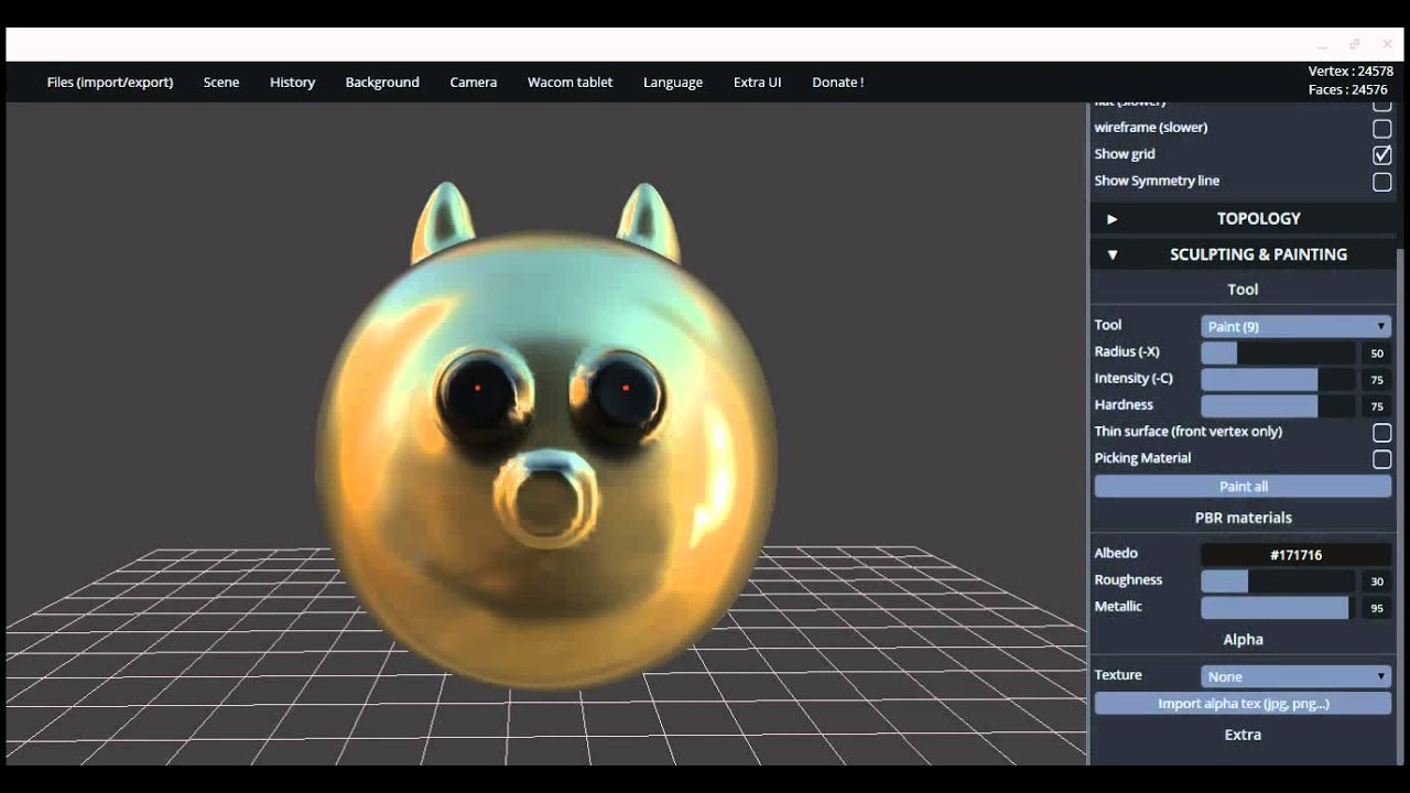 Making the cat: SculptGL - YouTube