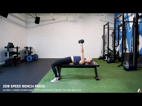2DB Speed Bench Press - YouTube