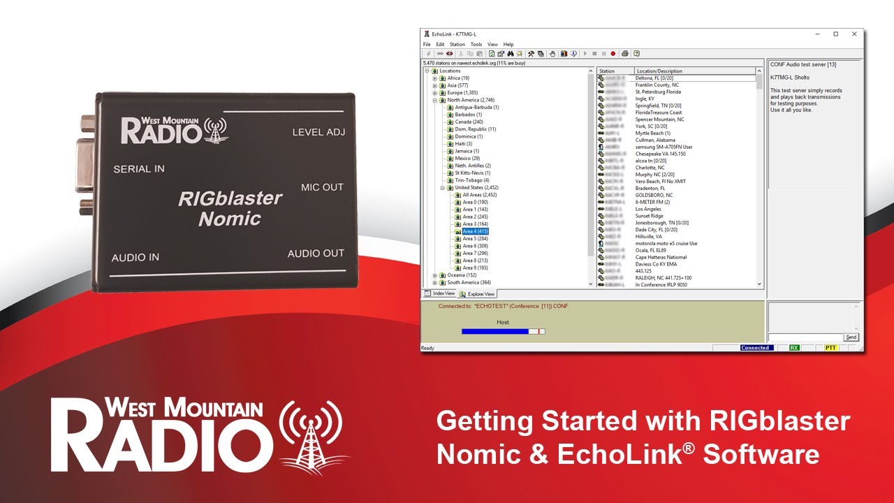 Getting Started with RIGblaster Nomic & EchoLink® Software - YouTube