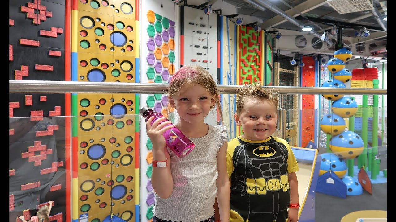 ROCK UP INDOOR PLAY AREA CLIMBING KIDS Wall Climbing Challenge - YouTube