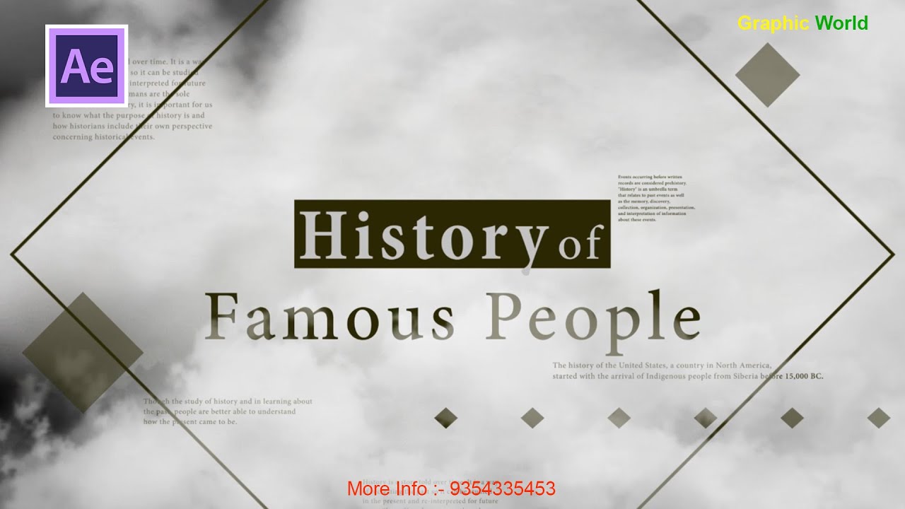 History of famous historical personalities | motion graphic 3d video ...
