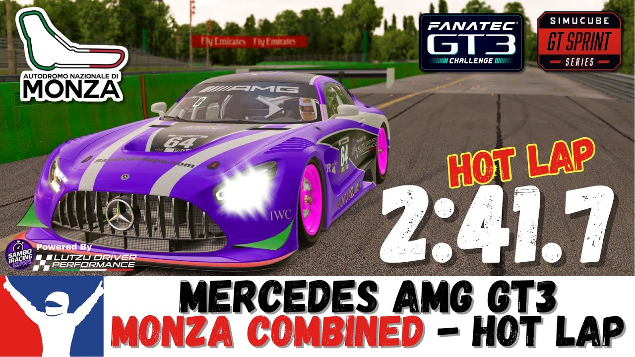 iRacing Mercedes AMG GT3 Monza Combined - 2:41.7 - Merc GT3 Monza ...