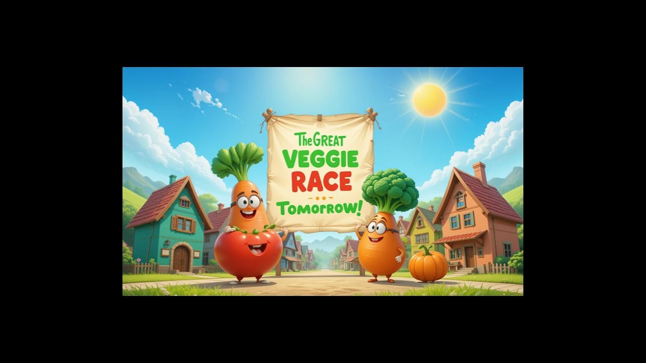 The Great Veggie Race: A Fun Moral Story for Kids! - YouTube