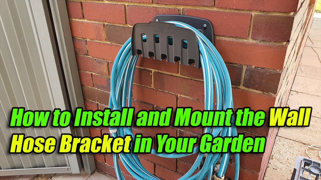 How to Install and Mount the Wall Hose Bracket in Your Garden - YouTube