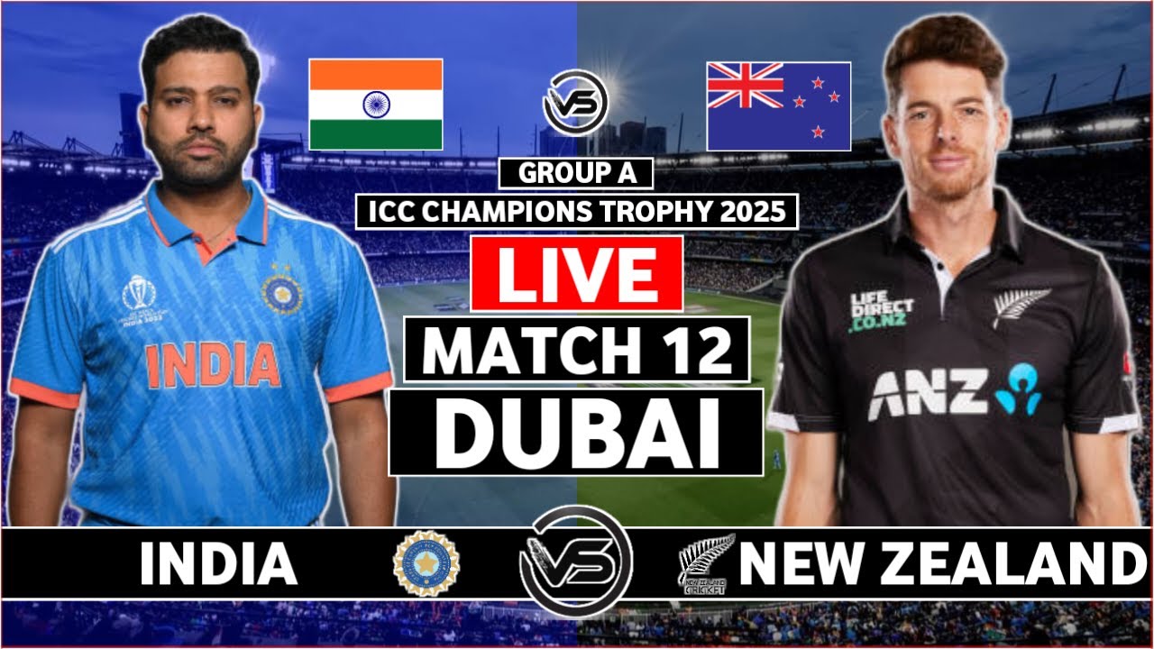 Champions Trophy Live: India vs New Zealand Live | IND vs NZ Live ...