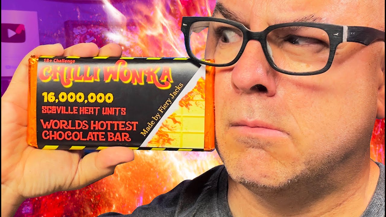 Fiery Jack's Chocolate Bar Challenge! (16 Million SHU) - YouTube