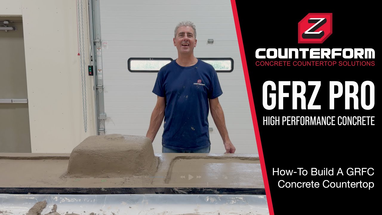 Z Counterform GFRZ Pro - How to build a GFRC Concrete Countertop with ...
