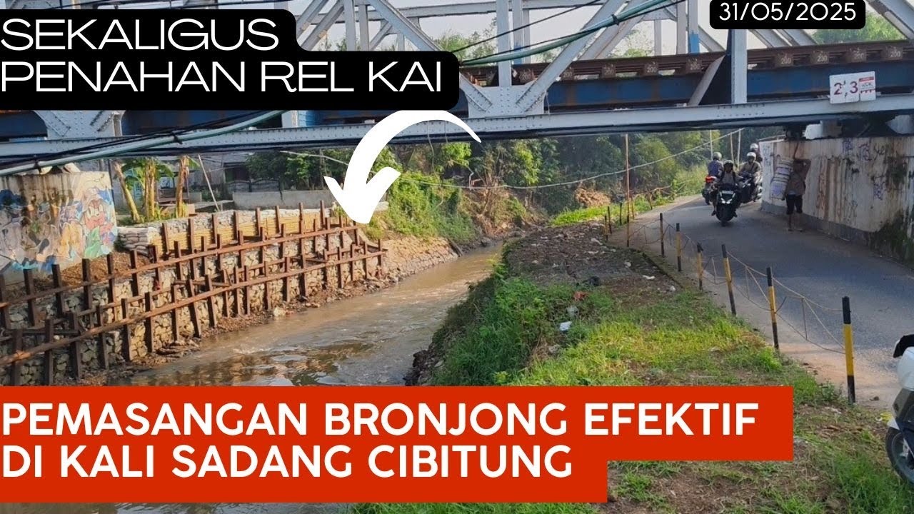Mantap, Pemasangan Bronjong Atasi Longsoran di Kali Sadang Cibitung ...
