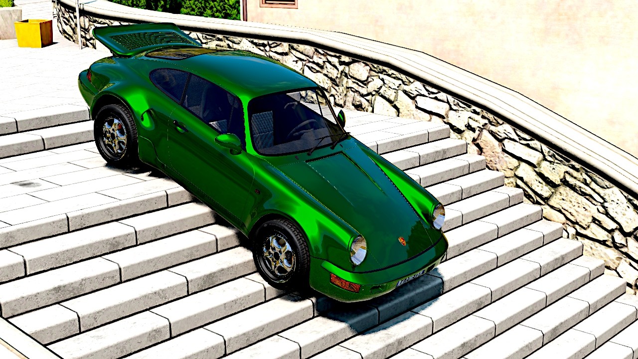 Cars vs Stairs, Cars Drive Down the Stairs#1 - BeamNG drive - YouTube