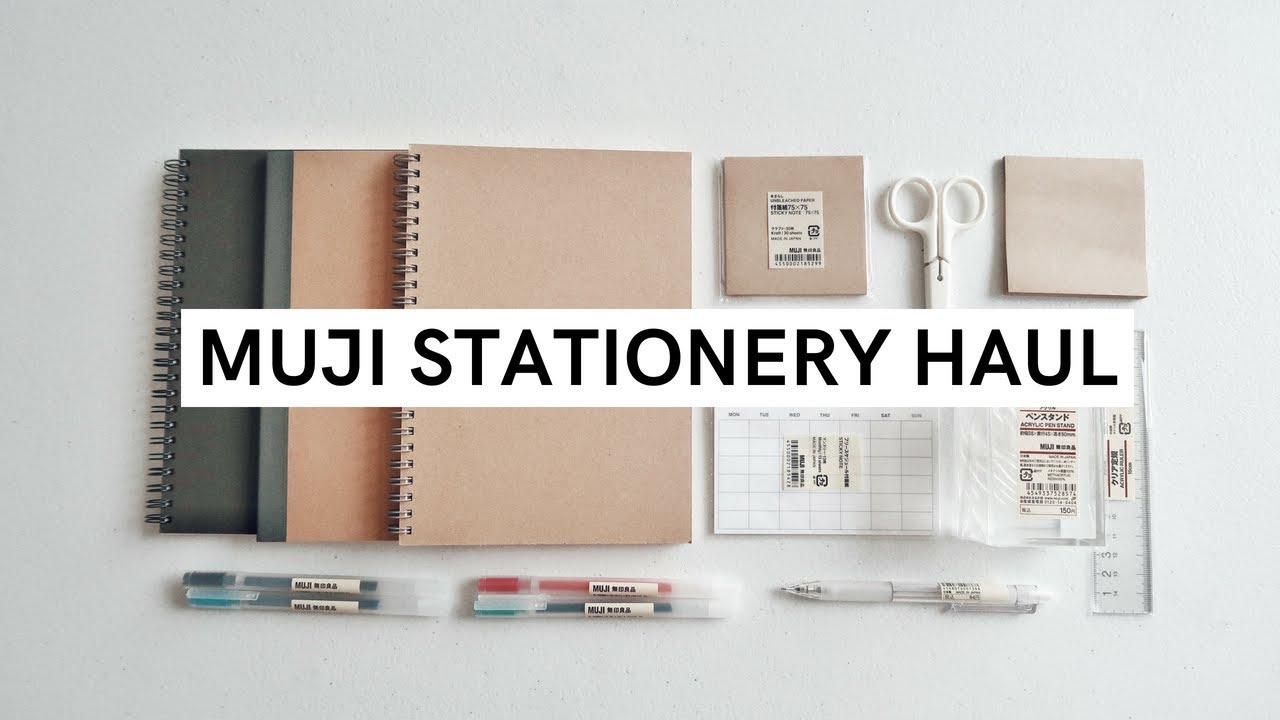 MUJI Back to School Supplies Haul (+ GIVEAWAY) - YouTube