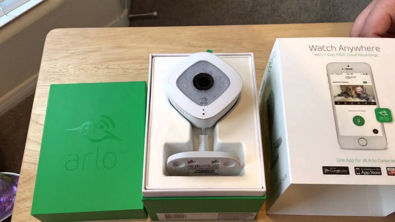 Netgear Arlo Q HD Security Camera With Night Vision Unboxing 1-30-16 ...