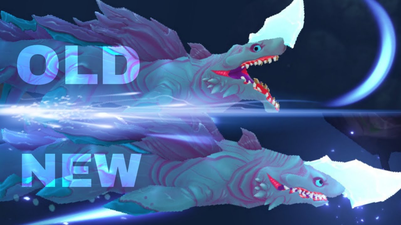 OLD LUMINITE VS NEW LUMINITE - Hungry Shark Evolution - YouTube