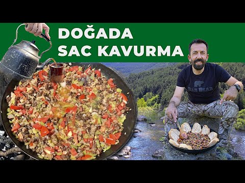 DOĞADA SAC KAVURMA NASIL YAPILIR (DOĞADA YEMEK) SAÇ KAVURMA | ET PİŞİRME