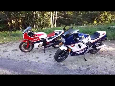 Honda VF 1000 R Rothmans/CB1100 R - YouTube