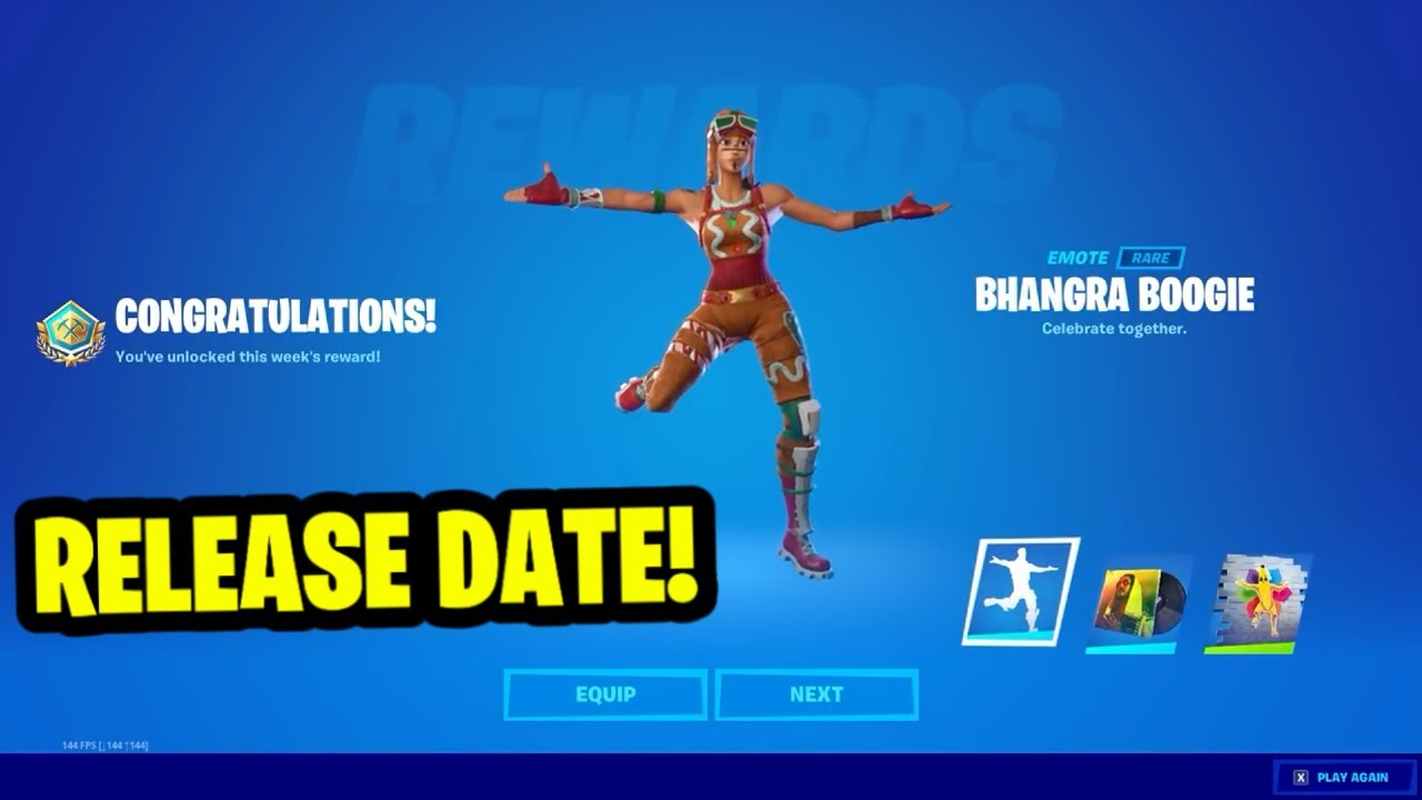 NEW BHANGRA BOOGIE EMOTE RELEASE DATE in Fortnite Item Shop! - YouTube