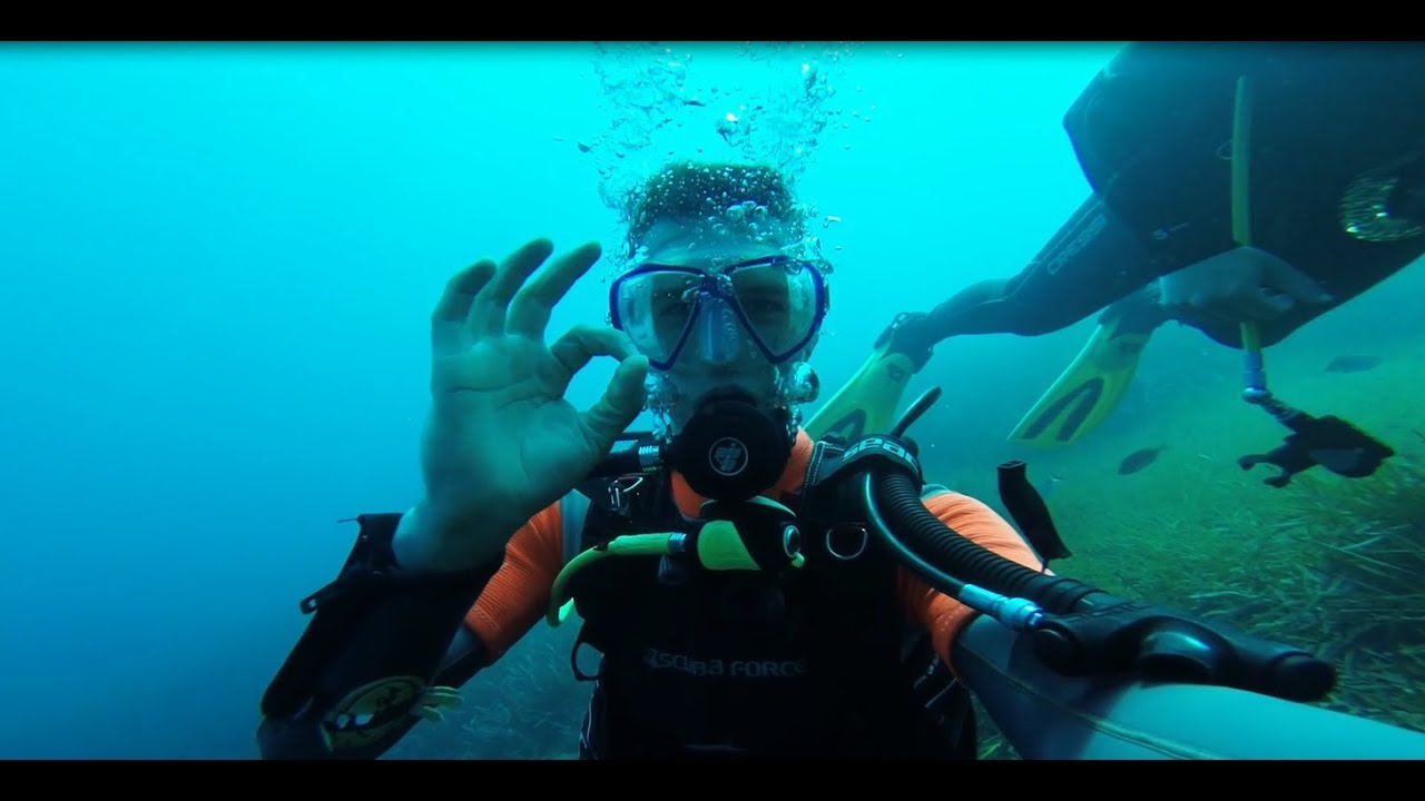 Scuba diving in Santorini, Greece - YouTube