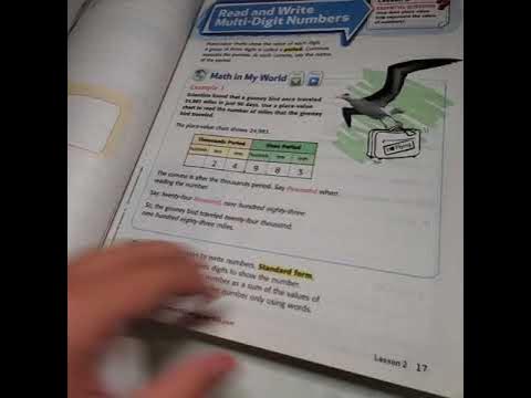 My Math 4th grade, chapter 1, lesson 1 solutions - YouTube